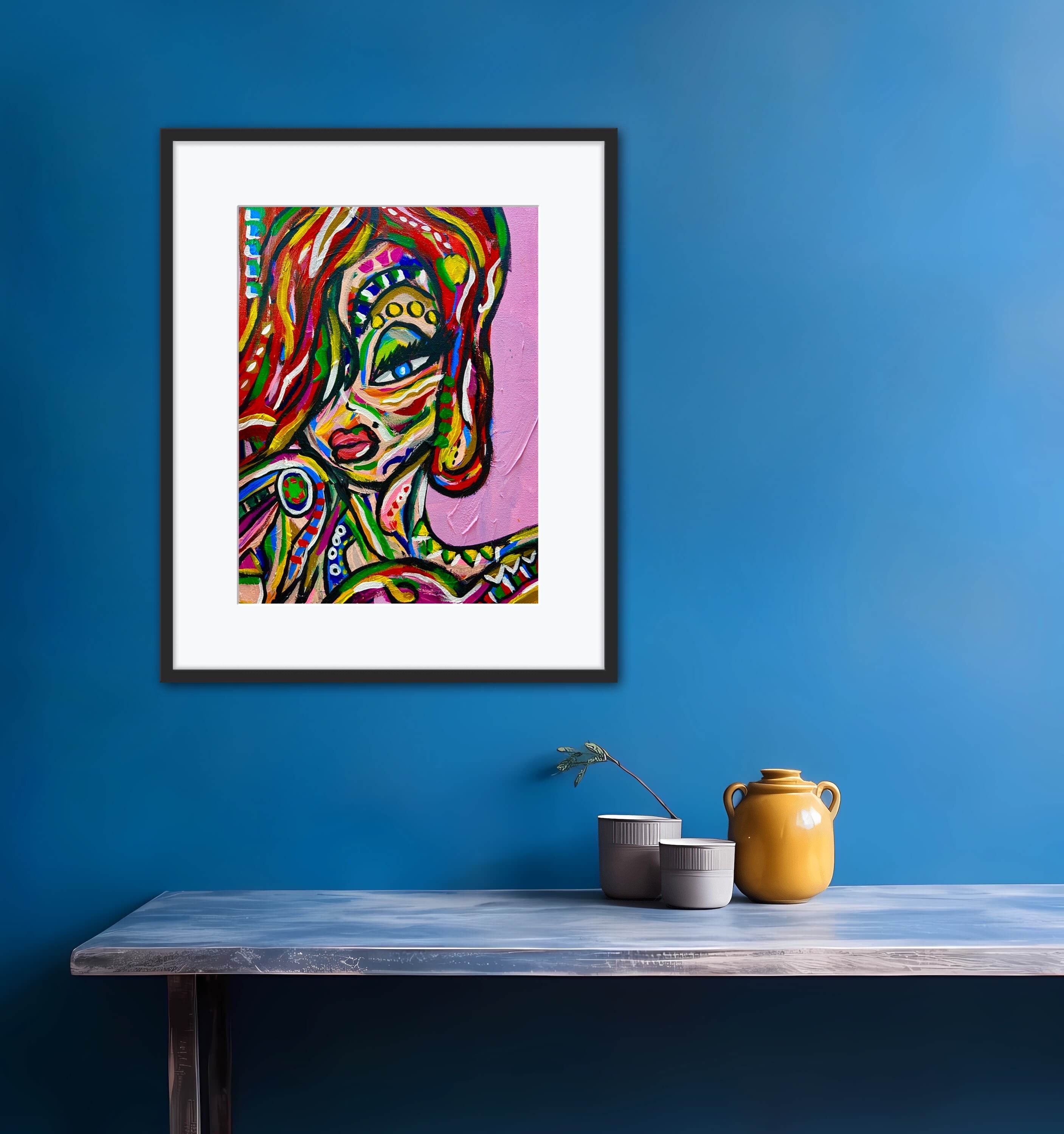 Jessica Rabbit Portrait Pop Art Contemporary Painting Print Wall Decor ...
