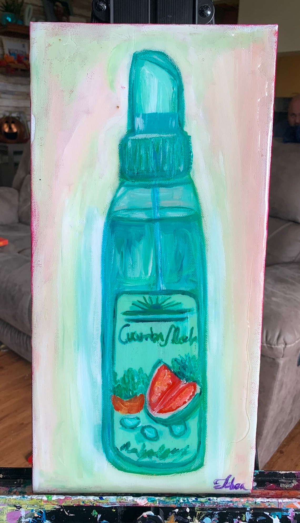 Cucumber Melon Body Spray Painting Art Millennial 90’s 2000’s Bath and ...