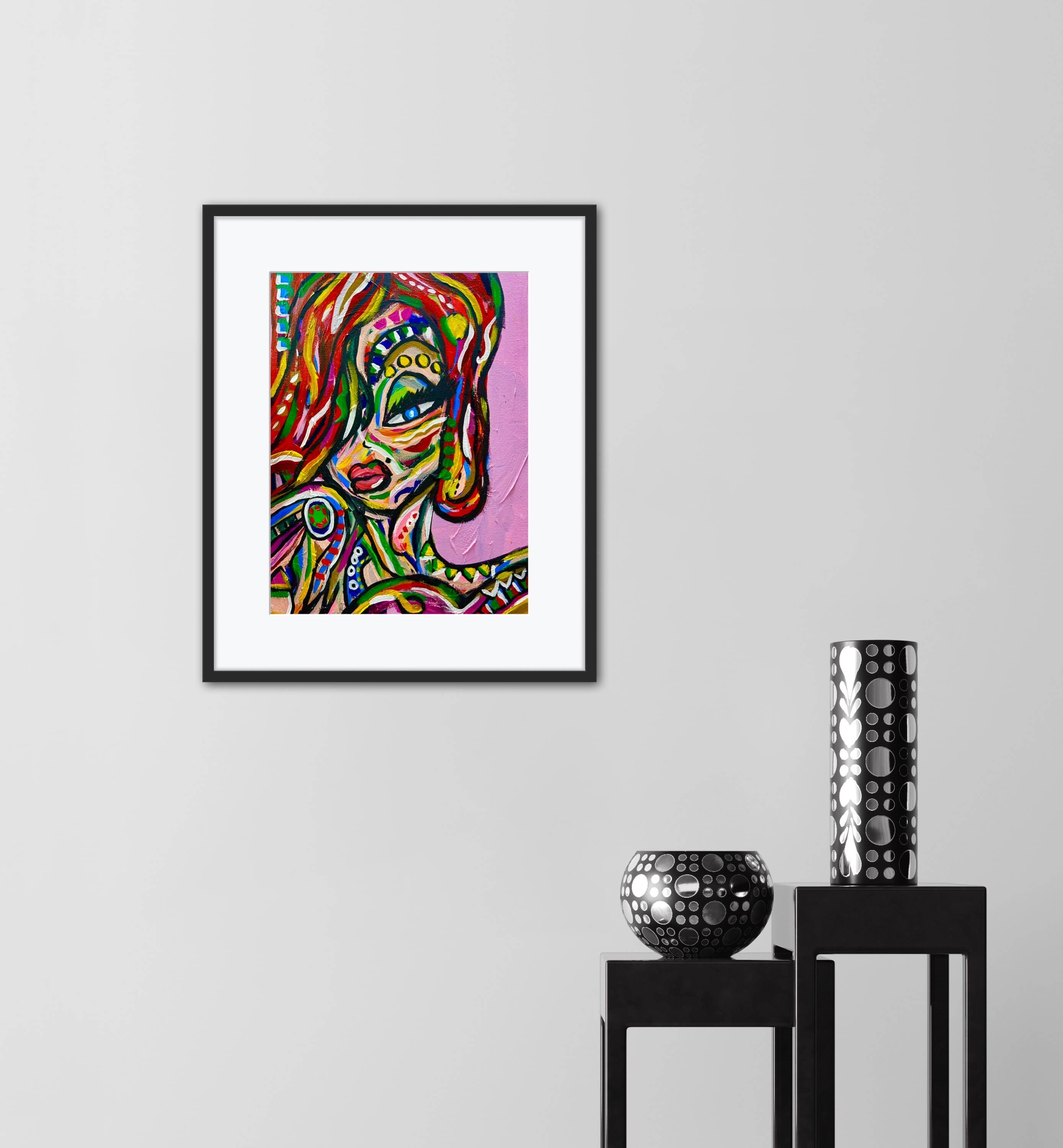 Jessica Rabbit Portrait Pop Art Contemporary Painting Print Wall Decor ...
