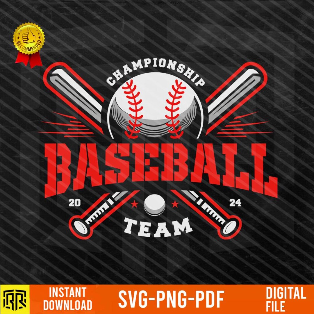 Baseball Champions Graphic Design V2 Baseball Team Logo Design SVG, PNG ...