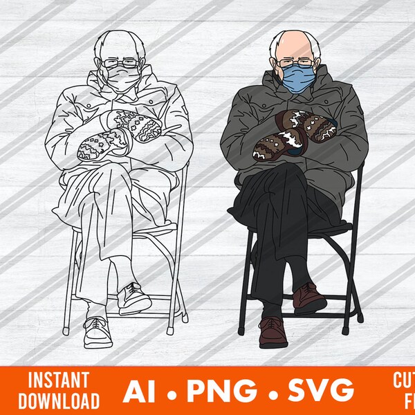 Bernie Sanders Svg - Etsy