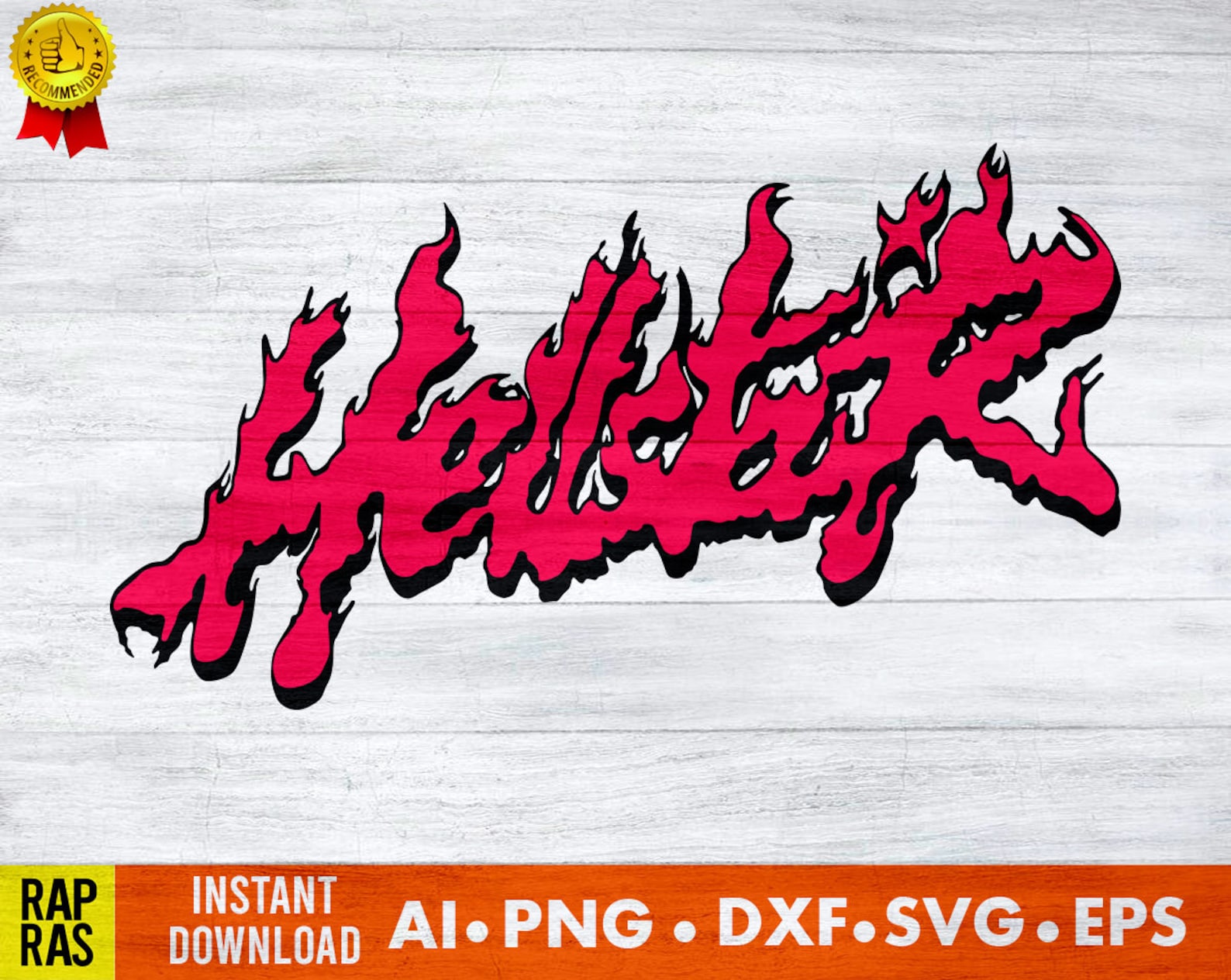 Hellstar Graphic V2 Vector Svg Png Dxf Eps Ai Digital Files for DIY ...