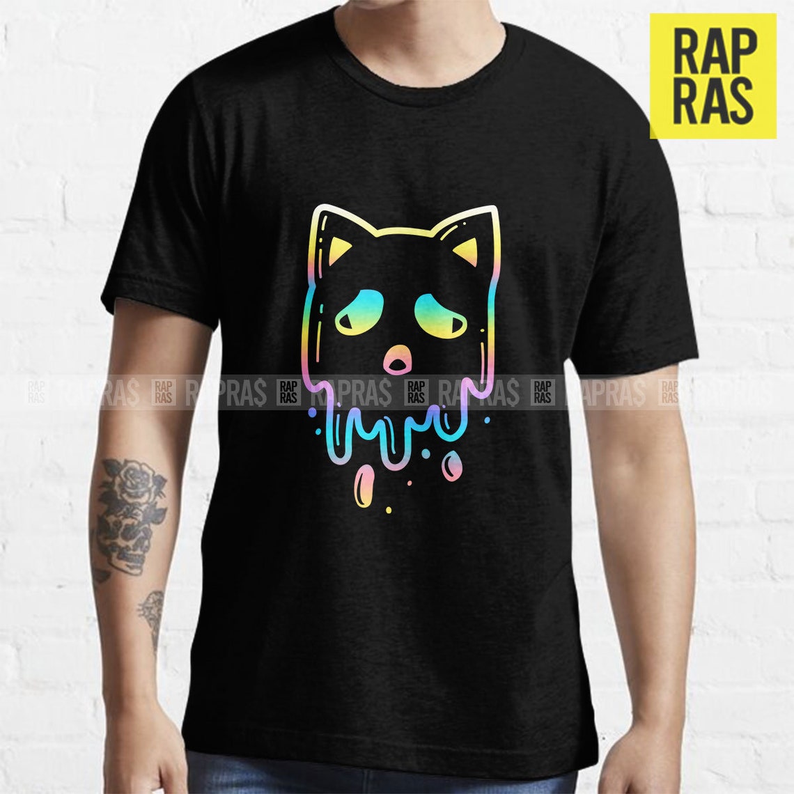 Cute Melted Cat Head PNG SVG Ai EPS File for T-shirts - Etsy