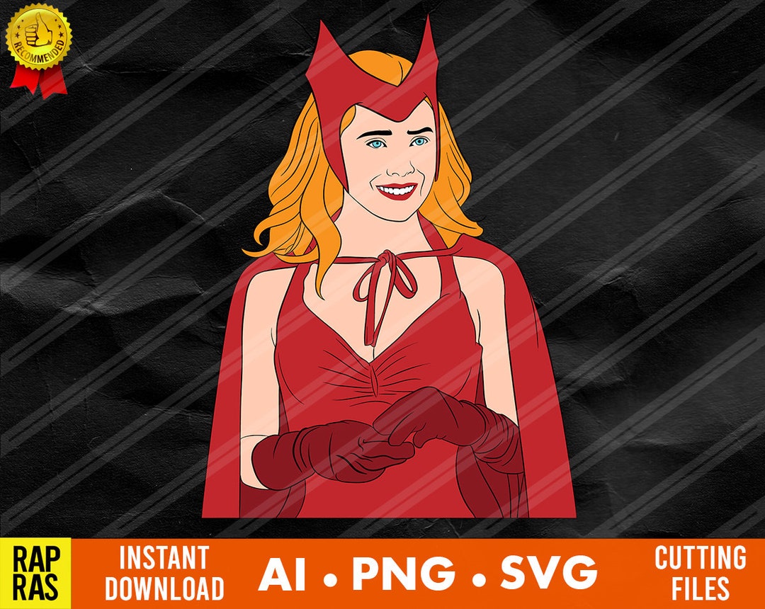 Scarlet Witch Svg Elizabeth Olsen Svg, Ai, Png, Cut File, Instant ...