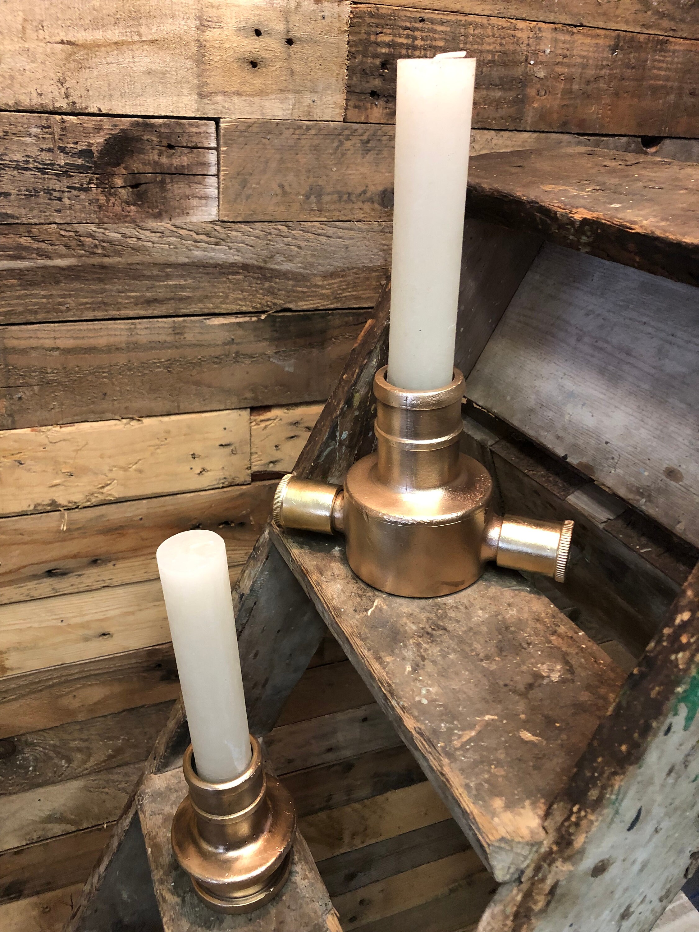 Brass Fire Hose Coupling Candle Holders 40mm - Etsy
