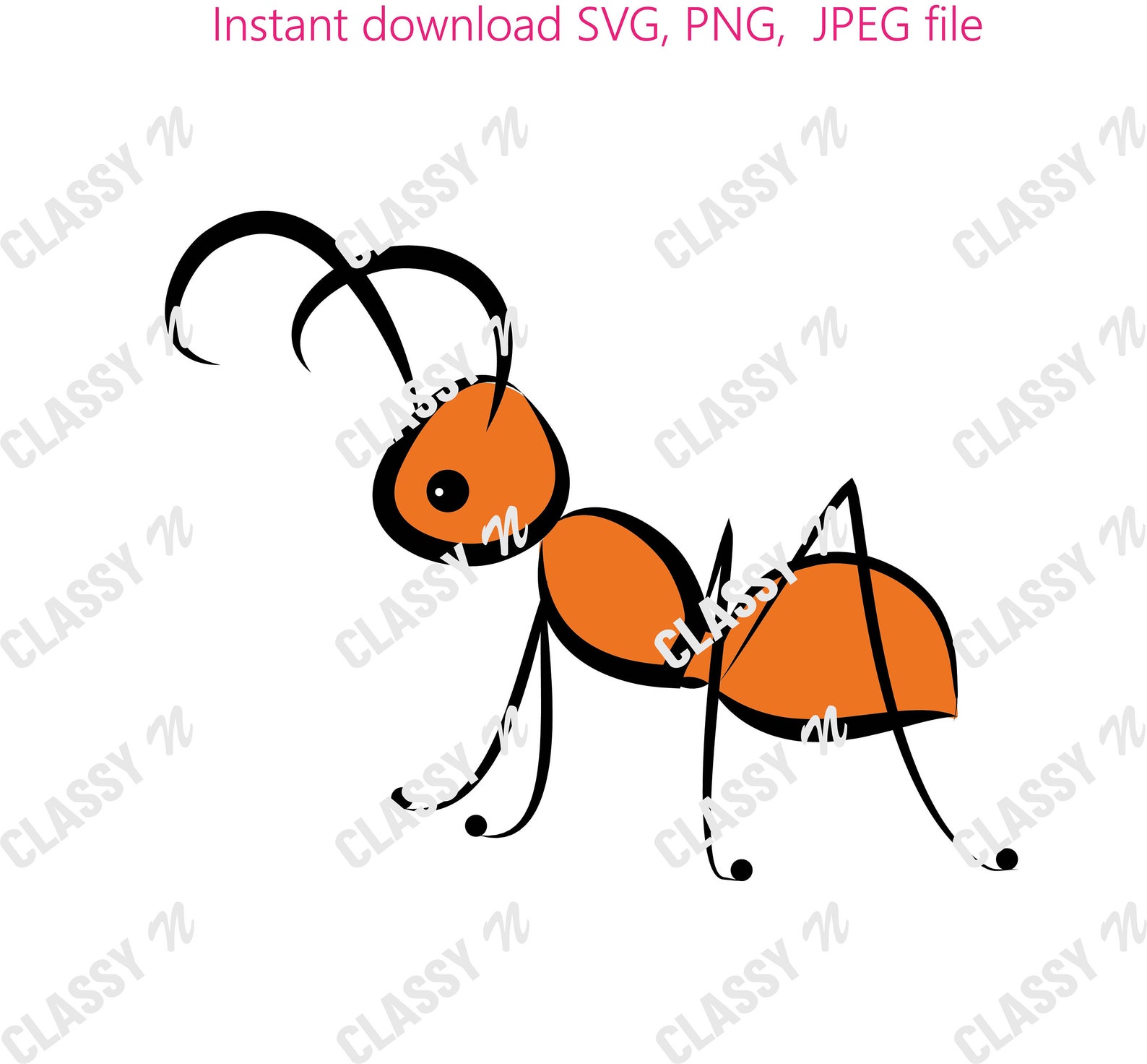 Ant Svg Png Jpeg file Instant download | Etsy