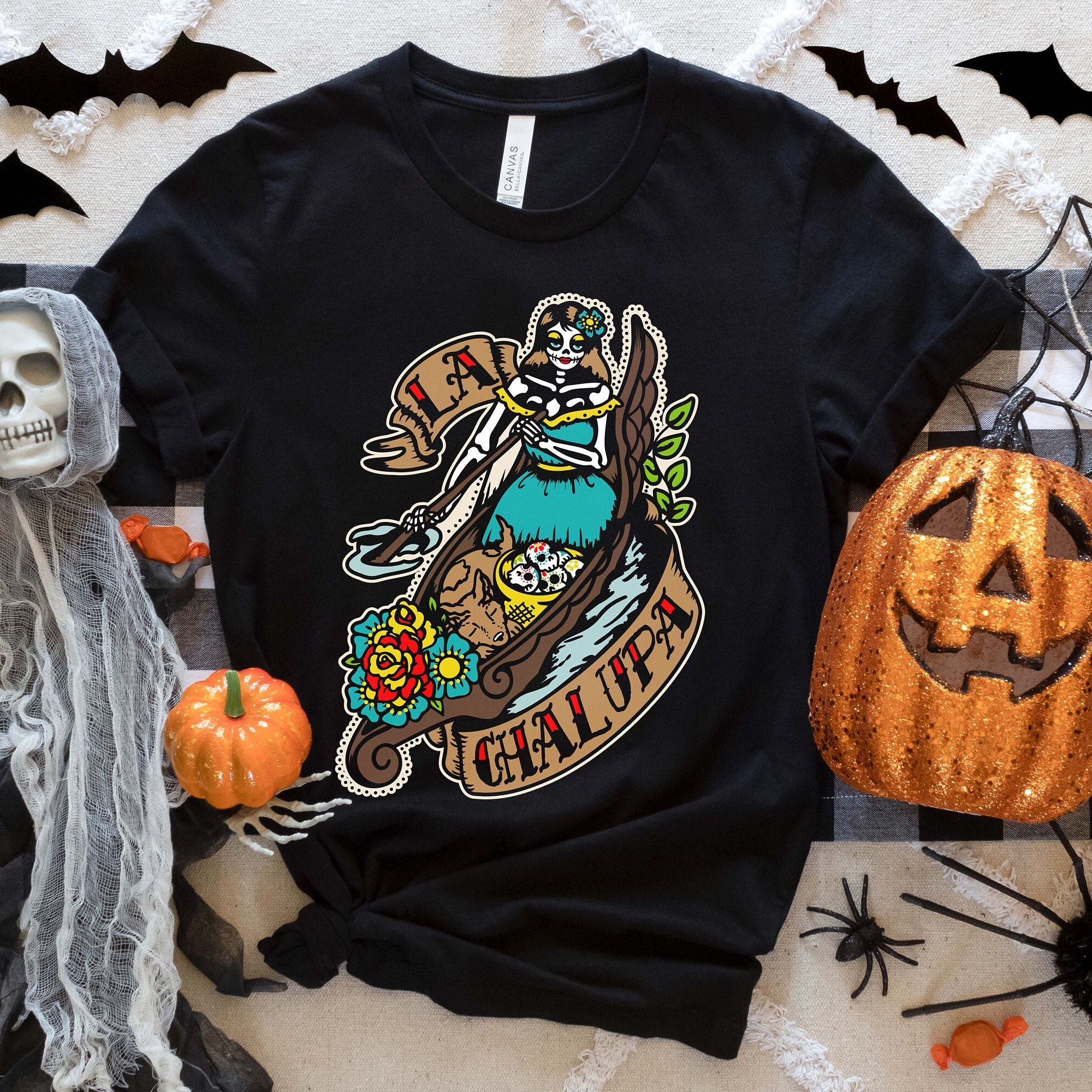 La Chalupa Mexican Style Tattoo Drawing Unisex T-shirt - Etsy