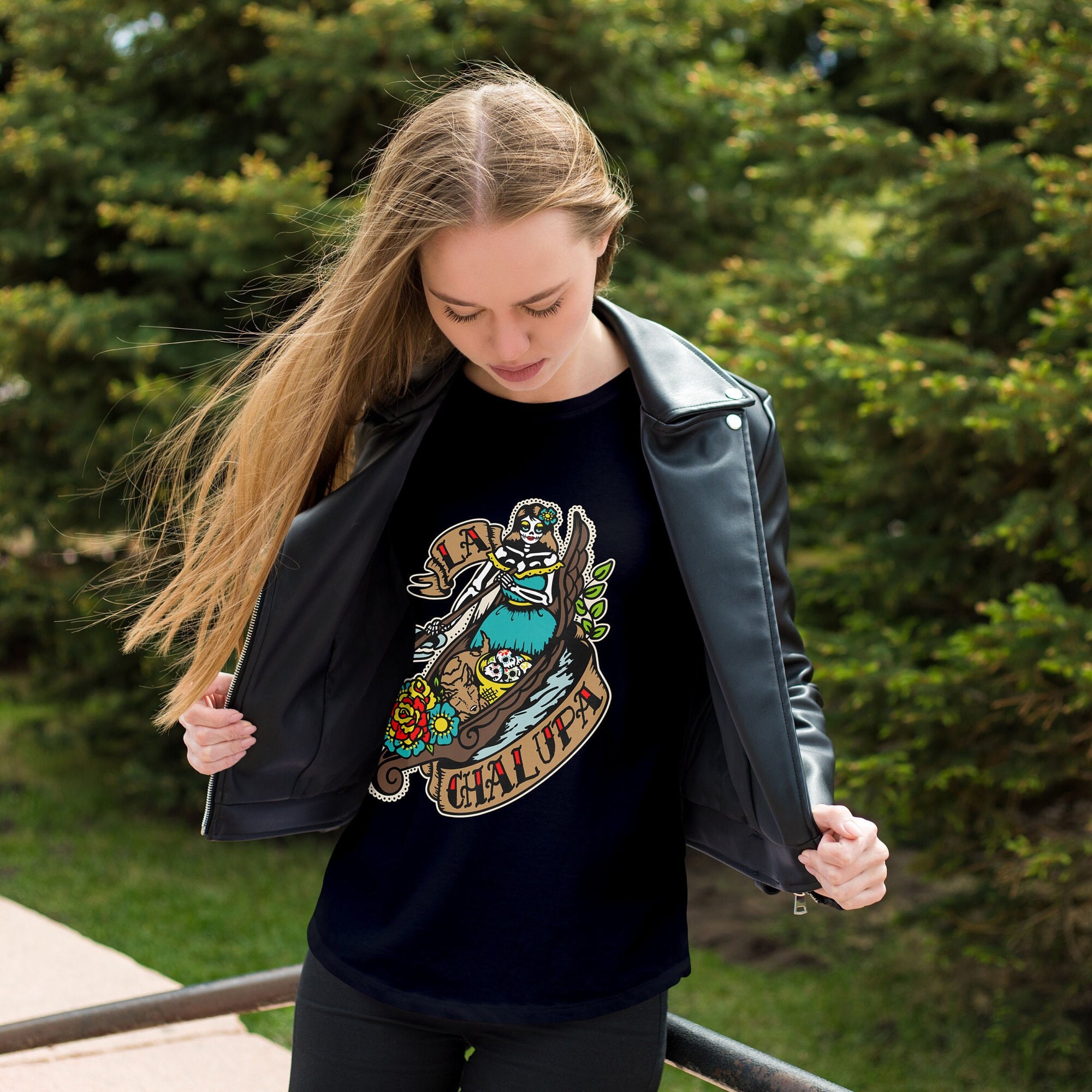 La Chalupa Mexican Style Tattoo Drawing Unisex T-shirt - Etsy