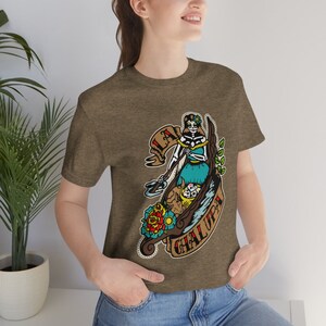 La Chalupa Mexican Style Tattoo Drawing Unisex T-shirt - Etsy