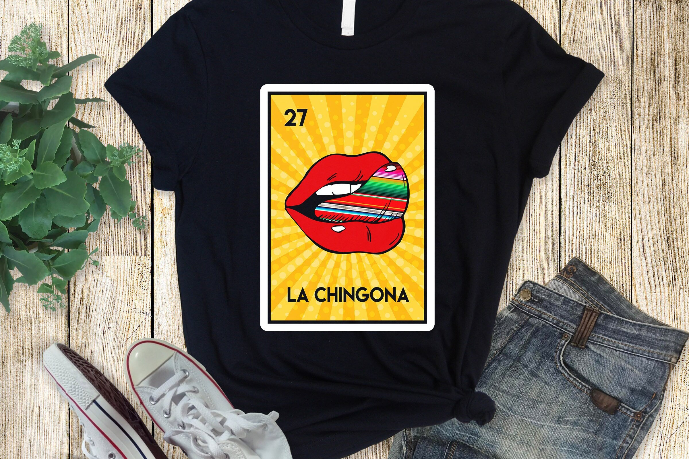 La Chingona the Badass Loteria Unisex T-shirt - Etsy