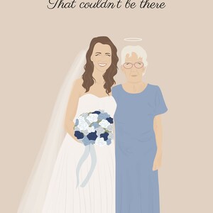 Wedding Illustration| Custom Drawing From Photo | Bride and Groom Gift ...