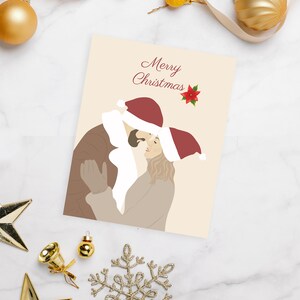 Custom Christmas Portrait Illustration | Merry Christmas Card | Couple ...