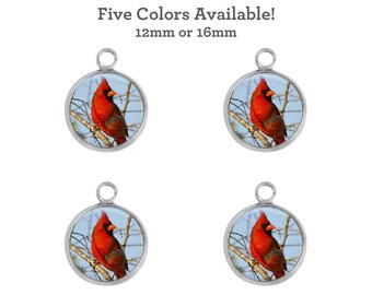 Red Cardinal Charms - Etsy