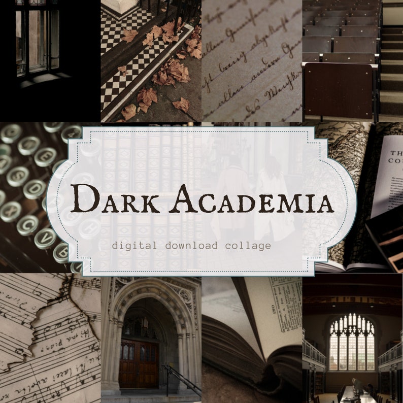 Dark Academia Bundle Wall Art Print, Printable - Etsy
