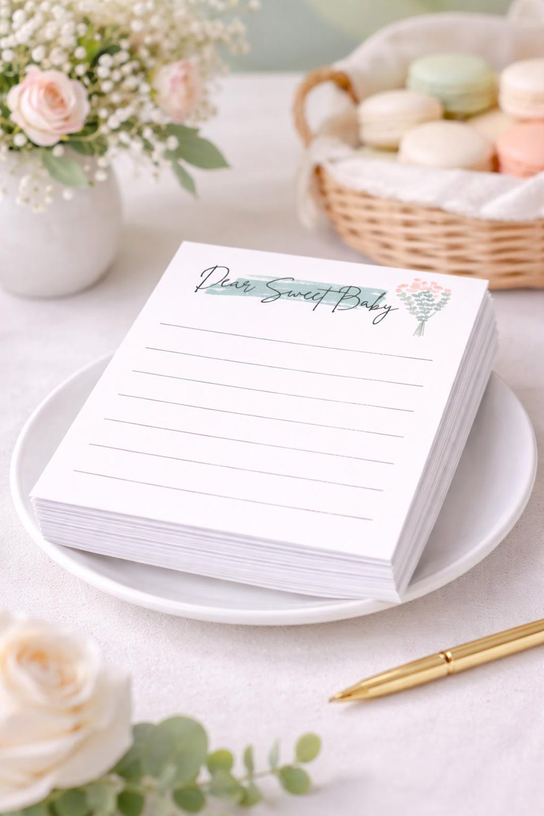 Letter to Baby - Editable in Canva - Template - Etsy