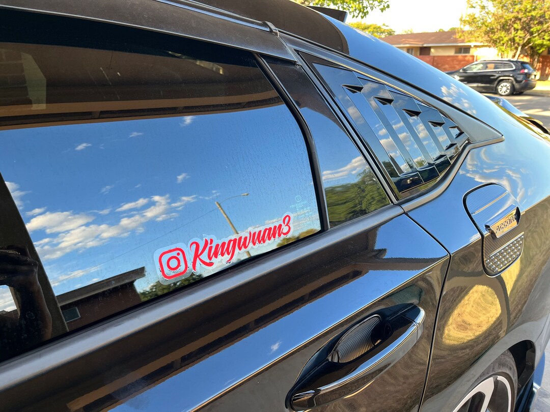 Custom Instagram Car Decal - Etsy