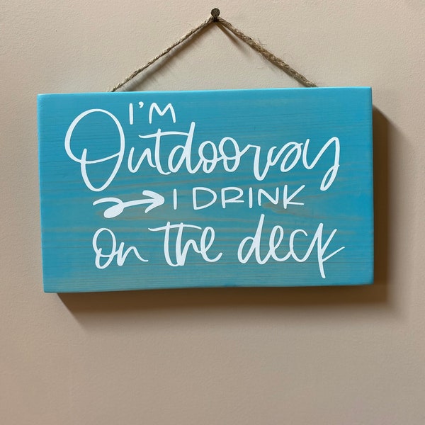 Welcome to the Deck Sign - Etsy