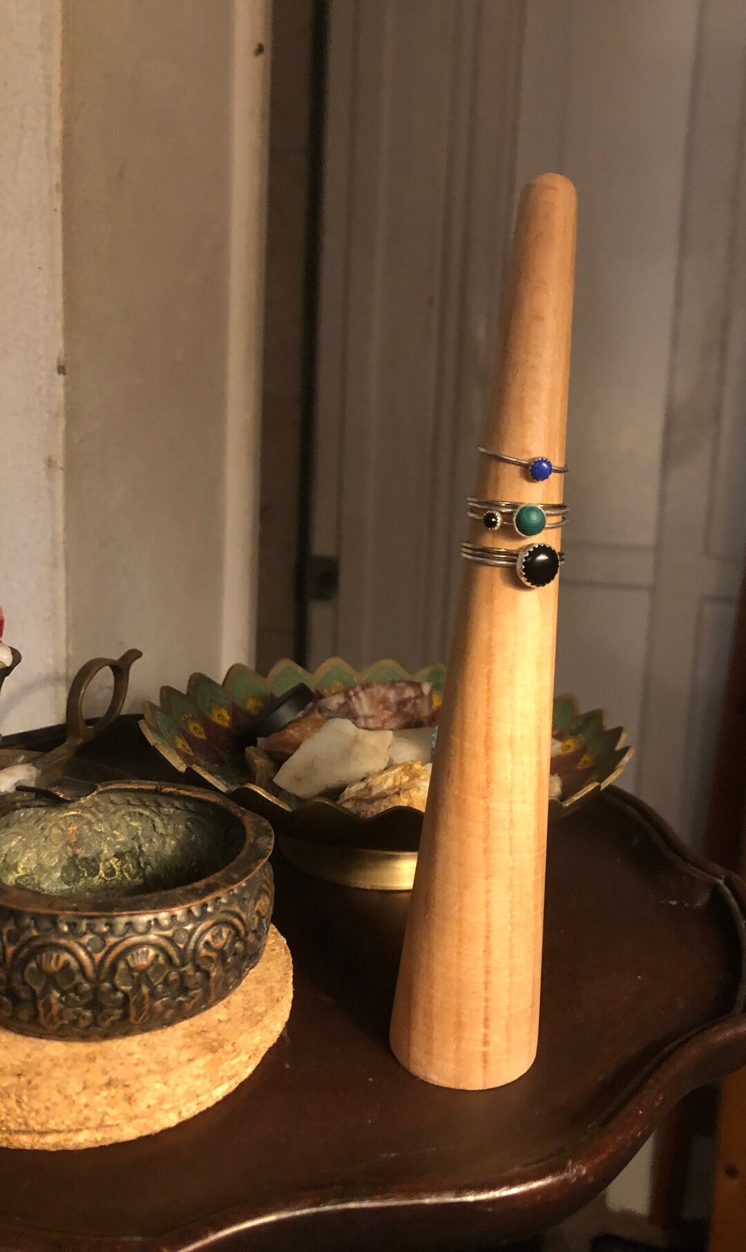 Wood Ring Mandrel / Ring Display - Etsy