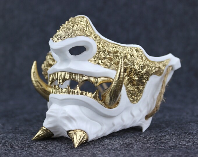 Cyber Oni Mask - Etsy
