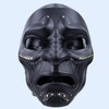 Oni Cyber Samurai Mask - Metallic Black - Etsy