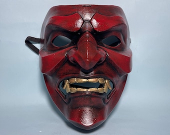 Samurai Full Face Mask - Etsy