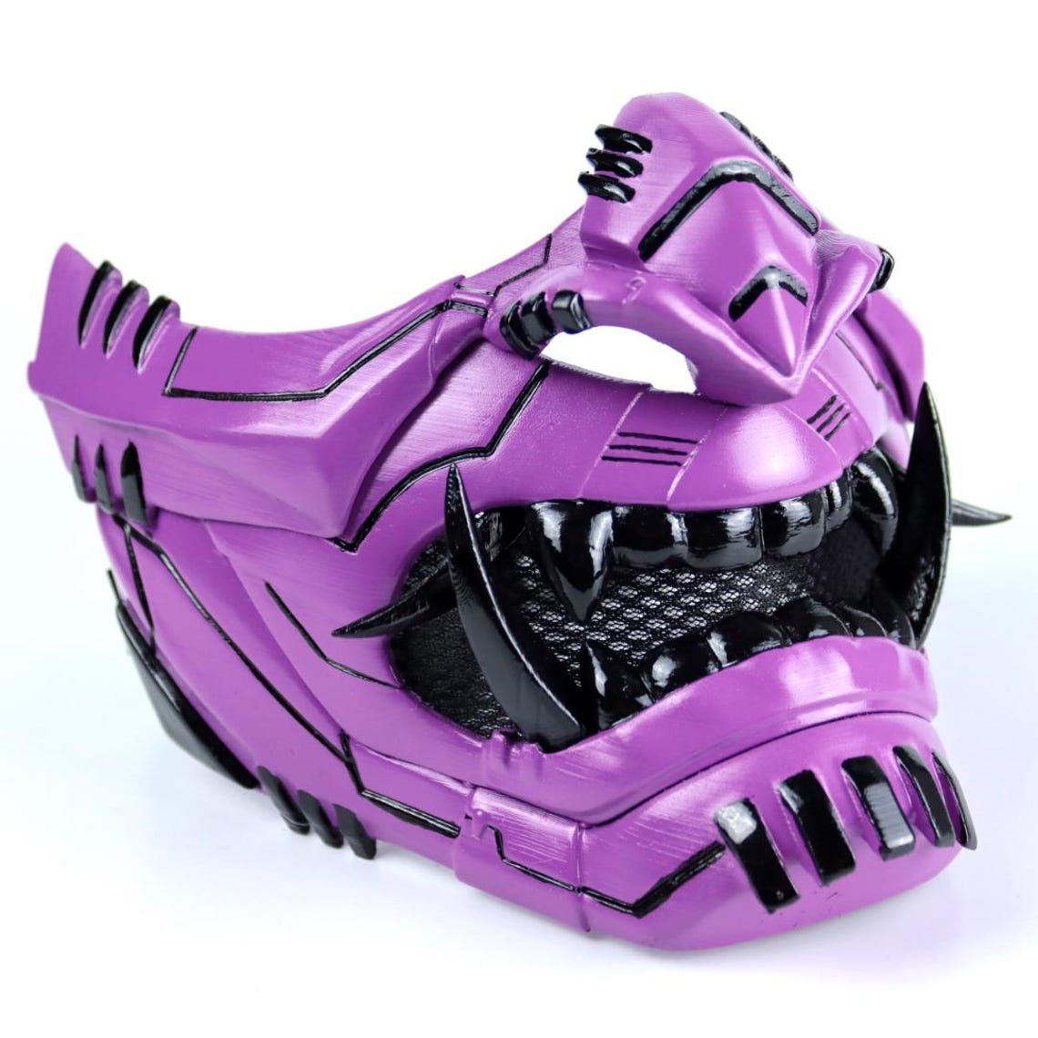Oni Cyber Samurai Mask - Purple/black - Etsy