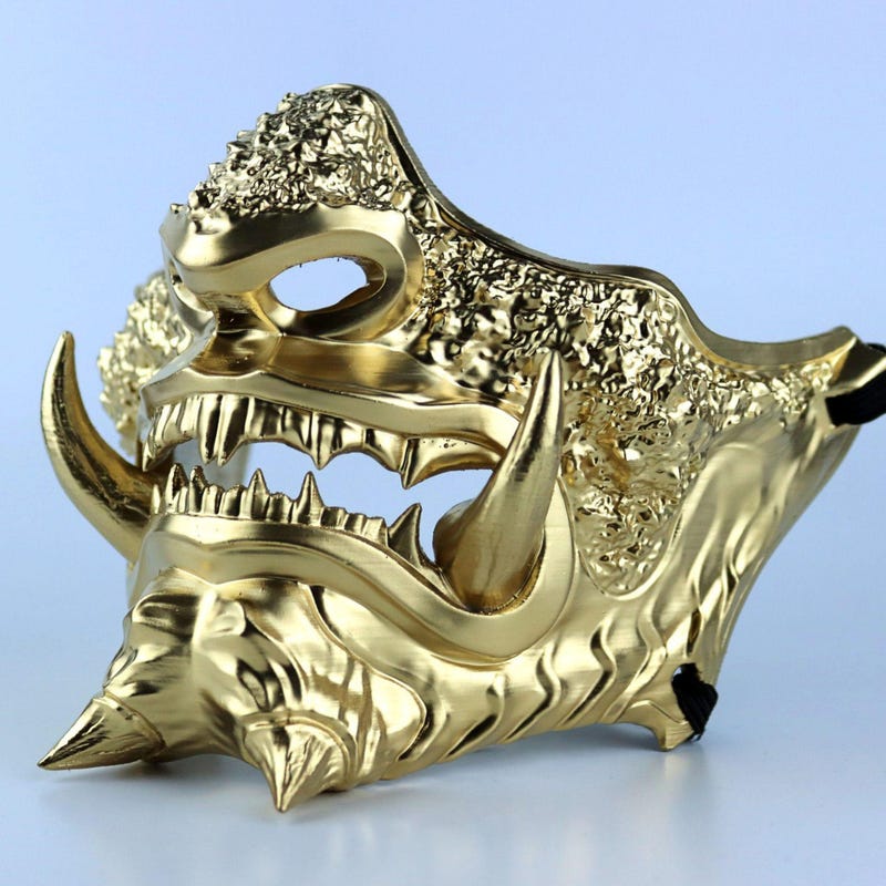 Oni Face Mask - Etsy