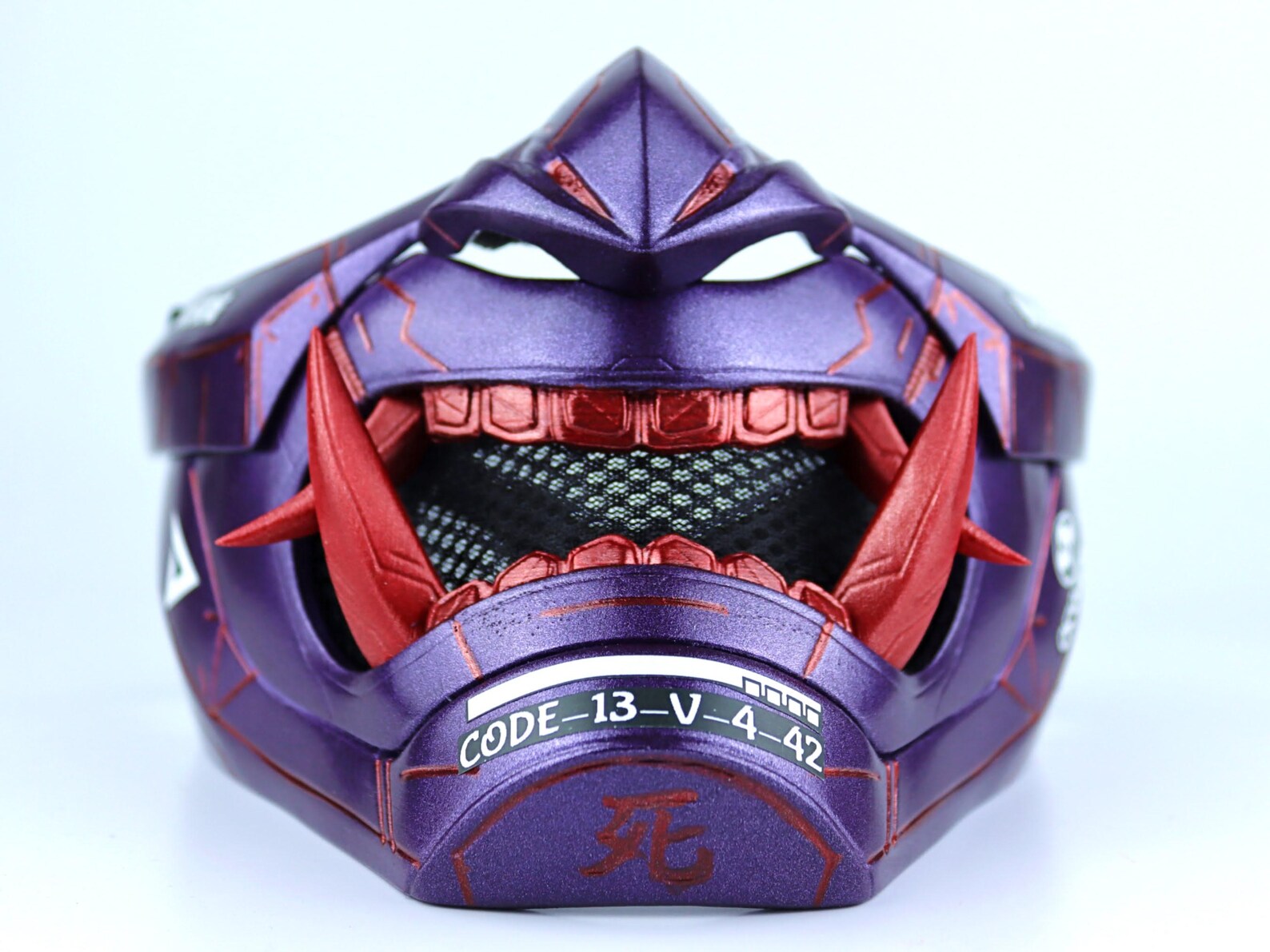 Oni Cyber Samurai Cosplay Mask - Metallic Violet - Etsy