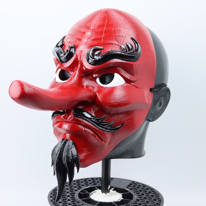 Full Face Demon Face Mask - Etsy