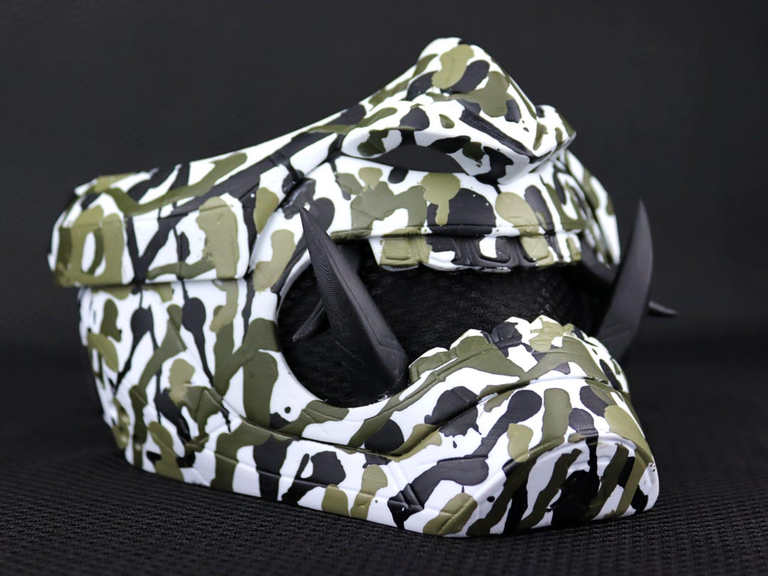 Oni Cyber Samurai Cosplay Mask - Camouflage - Etsy