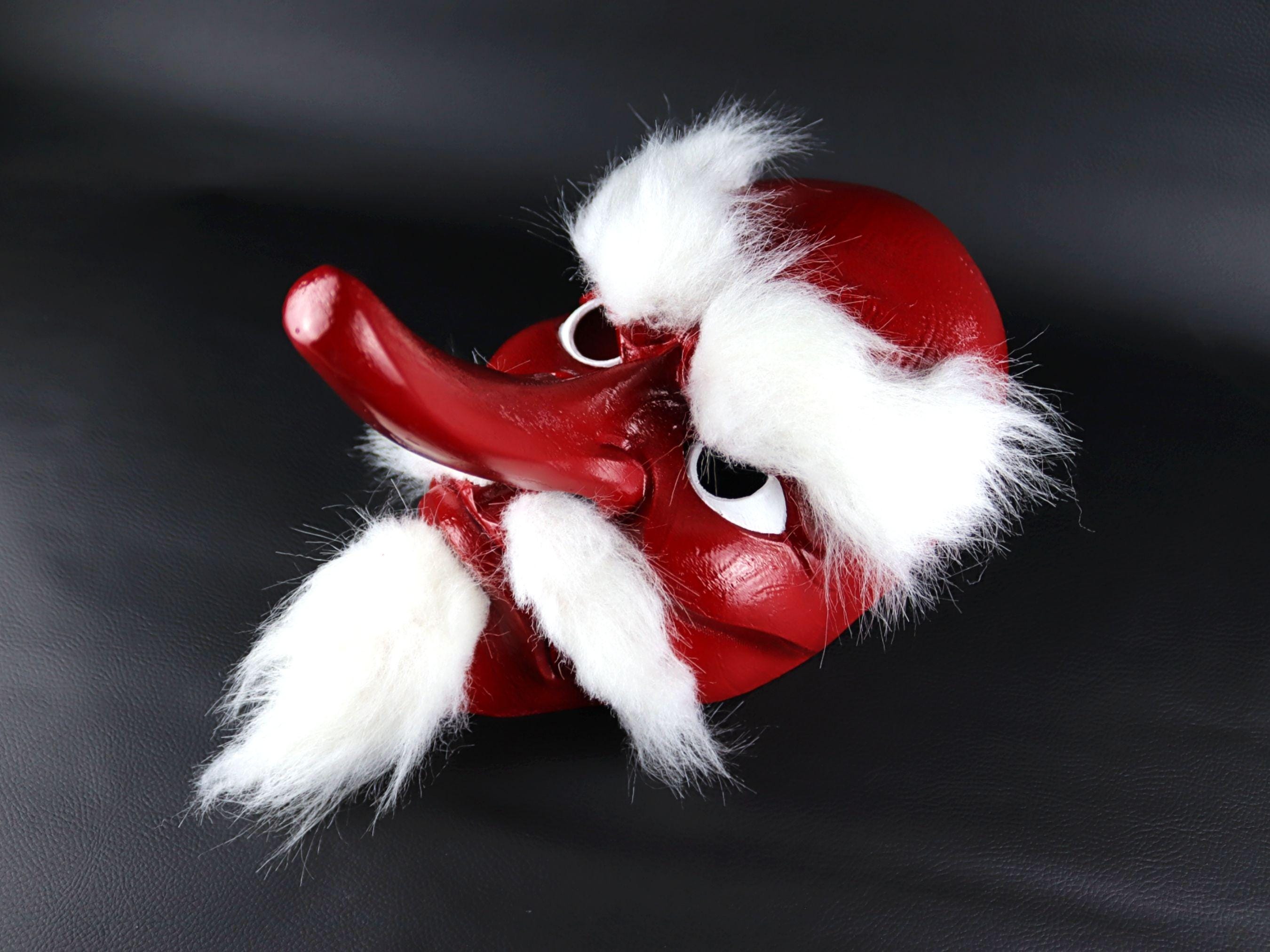 Tengu Japanese Mask With Hair - Etsy