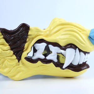 Wolf Snarling Animal Face Mask - Shiny Mightyena Colors - Etsy