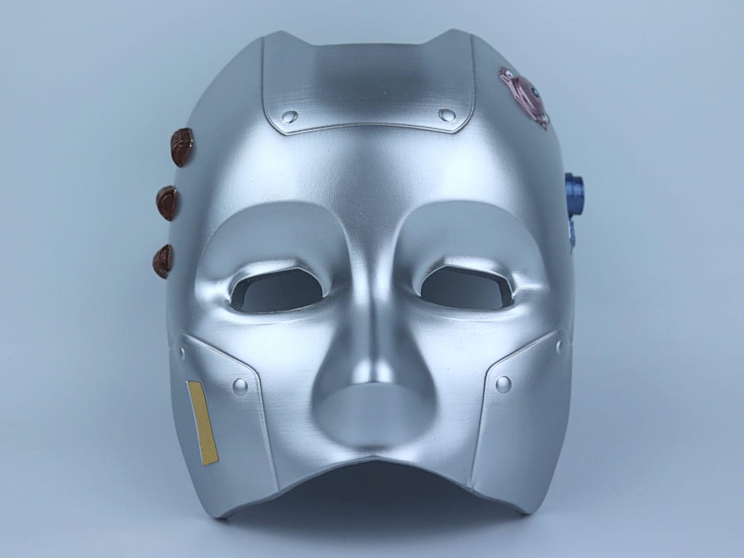 Cyborg Android Robot Mask - Matte Silver - Etsy