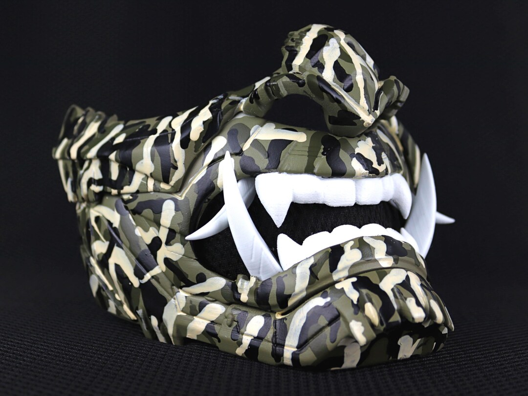 Oni Cyber Samurai Mask - Camouflage - Etsy