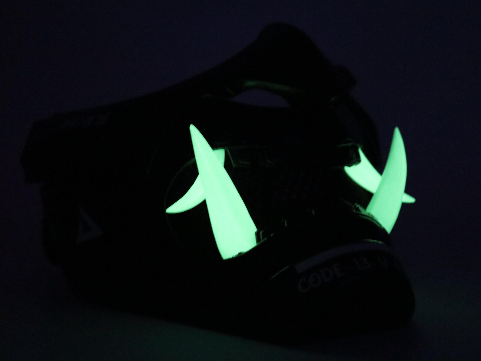 Oni Cyber Samurai Techwear LED Mask - Metallic Black - Etsy