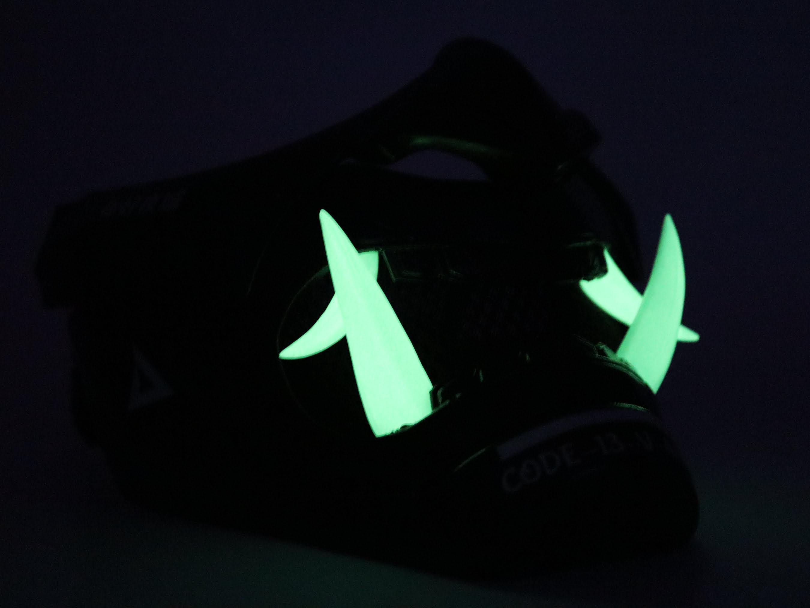Oni Cyber Samurai Techwear LED Mask - Metallic Black - Etsy