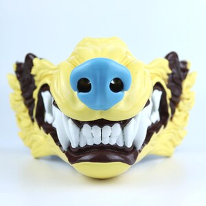 Wolf Snarling Animal Face Mask - Shiny Mightyena Colors - Etsy