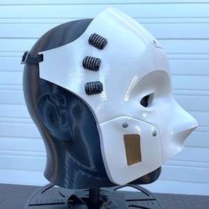 Cyborg Android Robot Mask - White - Etsy