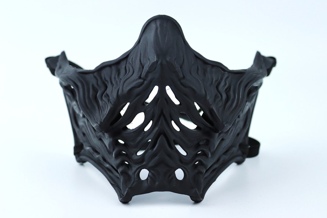 Ninja Samurai Warrior Mask - Matte Black - Etsy