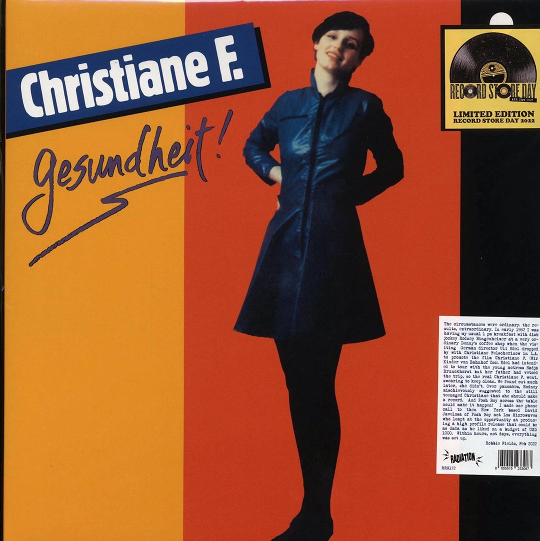 Christiane F. Gesundheit 2022 Record Store Day Reissue Limited Color ...