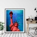 Statue of Liberty in Red Wall Art, Archival Print, Canvas, Home Decor ...