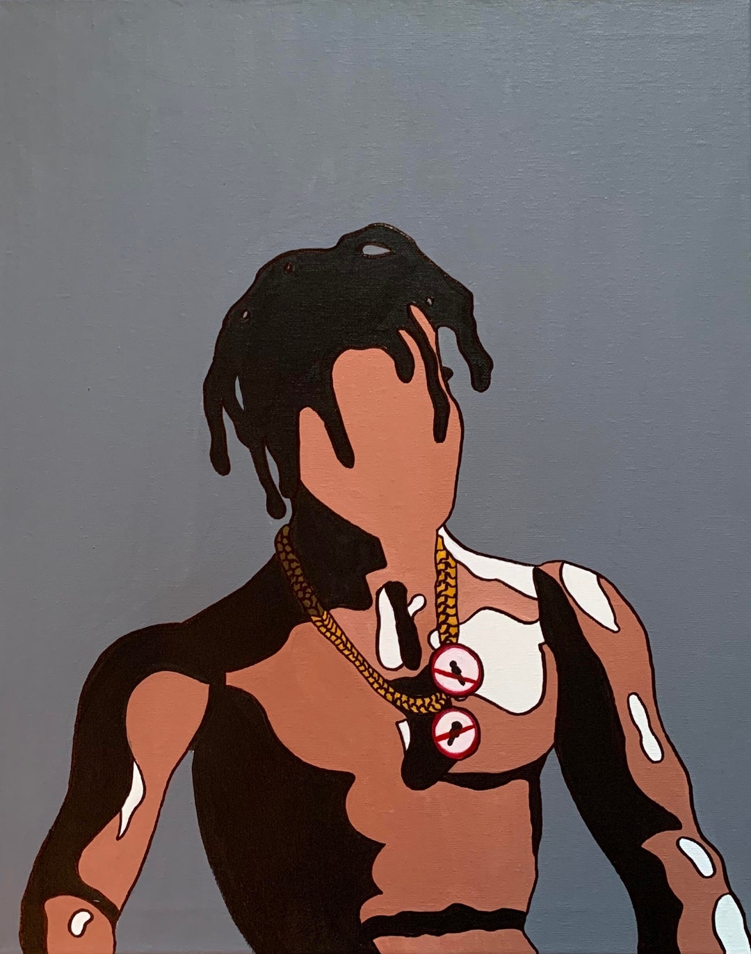 Travis Scott Figure Painting - Etsy