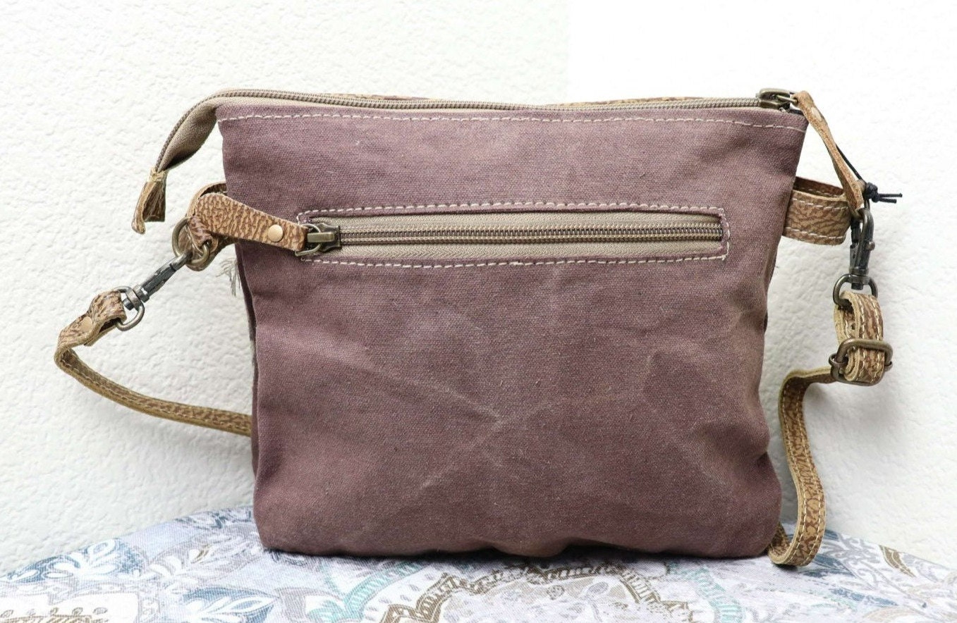 Myra Bag Crossbody Bag Purse Leather Bag Canvas Crossbody - Etsy