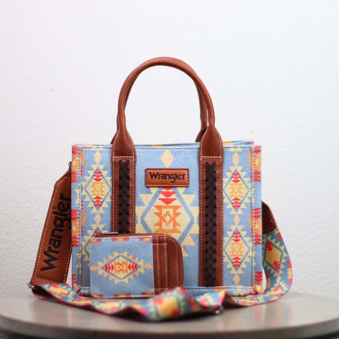 Wrangler Purse Blue SET Western Tote Crossbody With Guitar - Etsy
