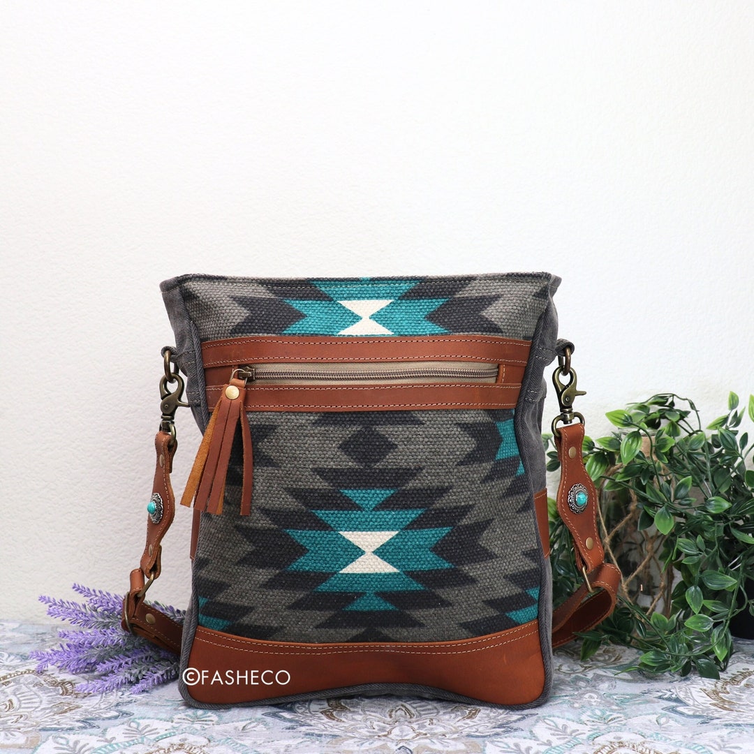 Myra Aztec Shoulder Bag Large Women's Purse Crossbody Bag Adjustable ...