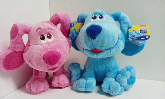 Toys & Games Stuffed Animals & Plushies Toys Blue and Magenta 6in plush ...