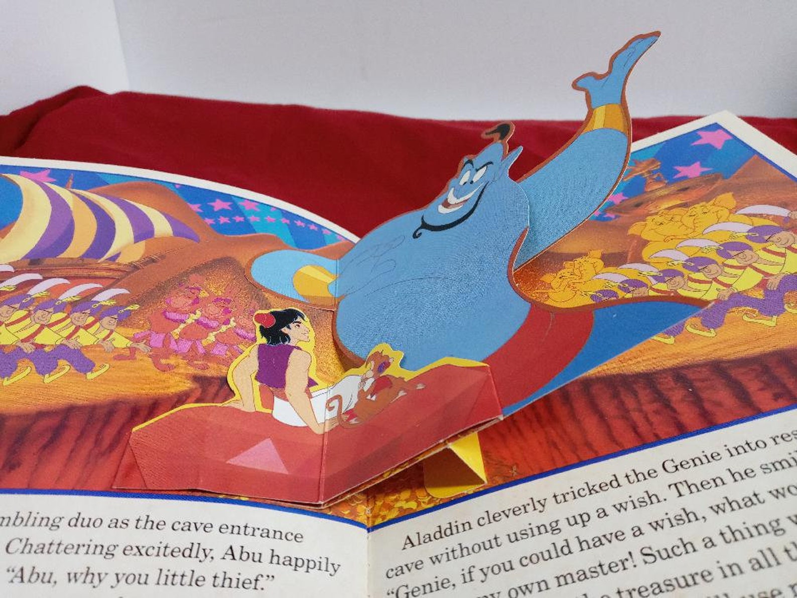 Disney's Aladdin Deluxe Read-along with Pop-ups | Etsy