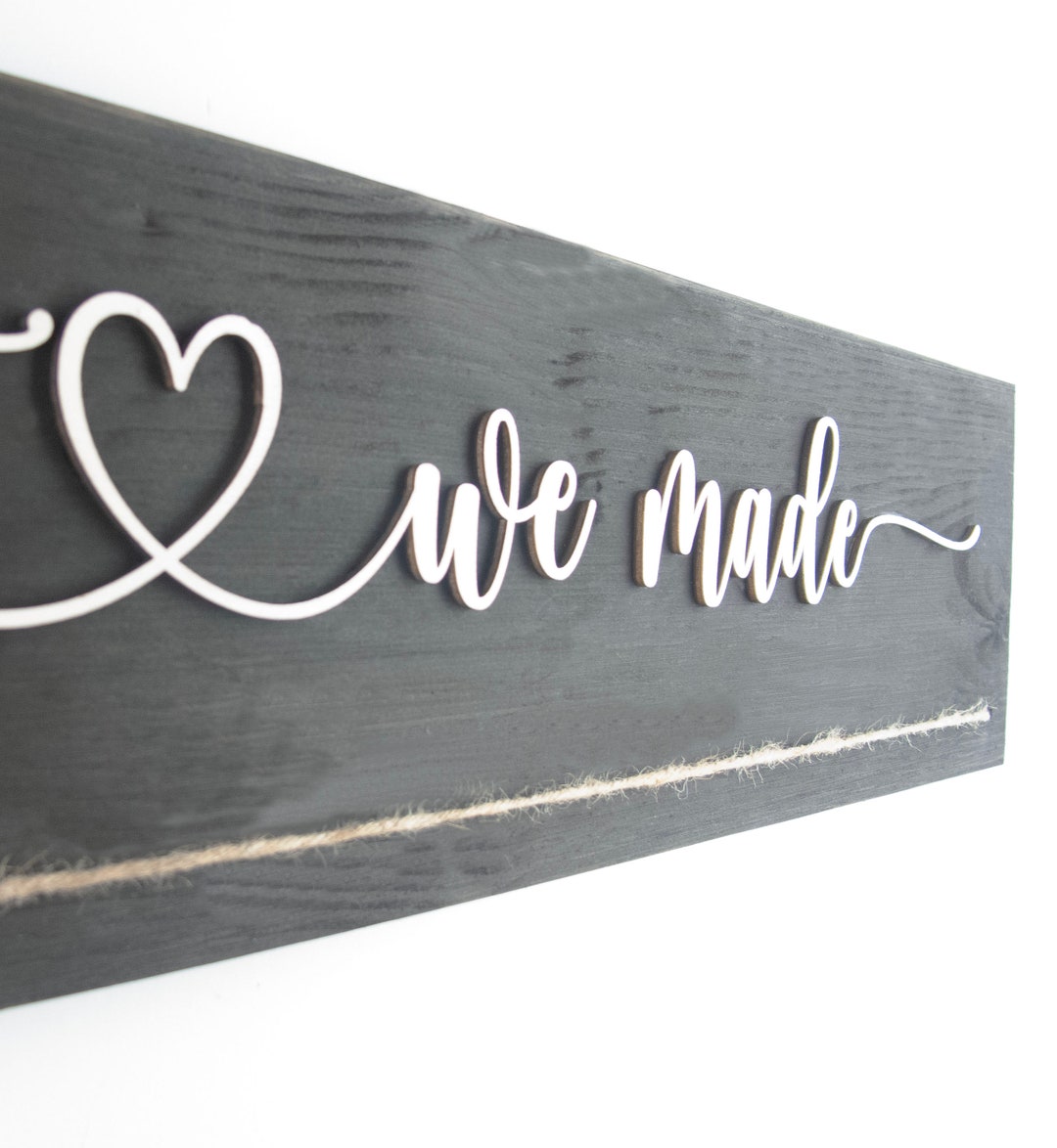 Look What I/we Made Sign With Love Heart Design, Childs Artwork Display ...