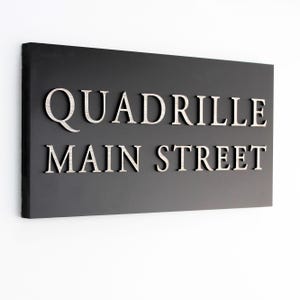 Large House Sign, Silver, Gold or Wood Effect Raised Design, Custom ...