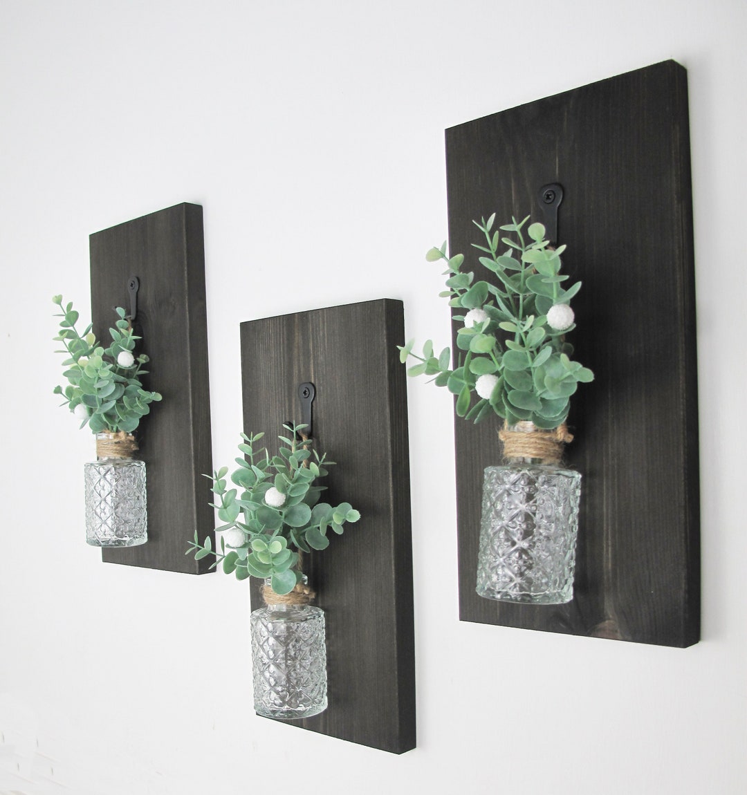 Wall Hanging, Vintage Style Slim Vase, Rustic Wall Decor, New Home Gift ...